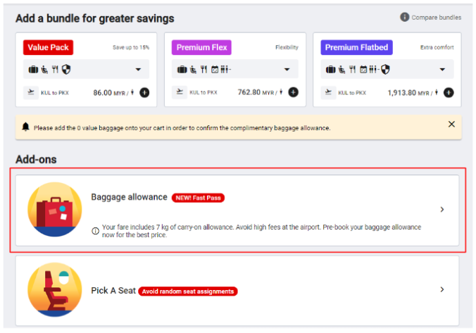 AirAsia Flights: Commercial Campaign: Promotions of Checked Baggage ...