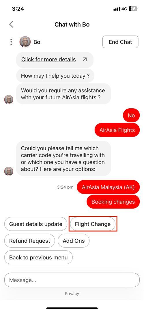 AirAsia Flights: How do I change my flight date or time?