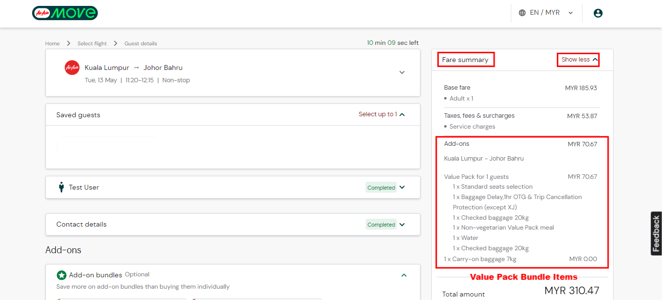 AirAsia Flights: Value Pack - Bundle of Add-Ons!