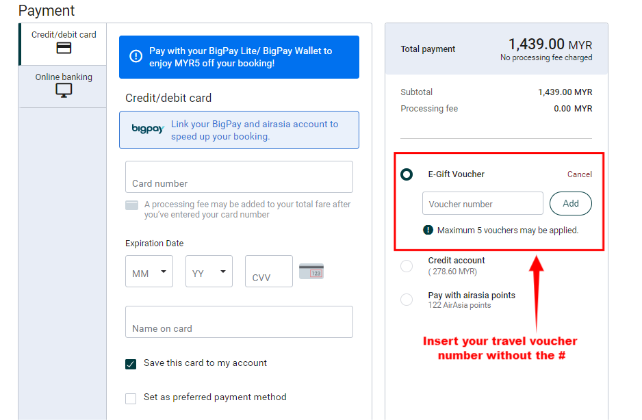 AirAsia X Travel Voucher