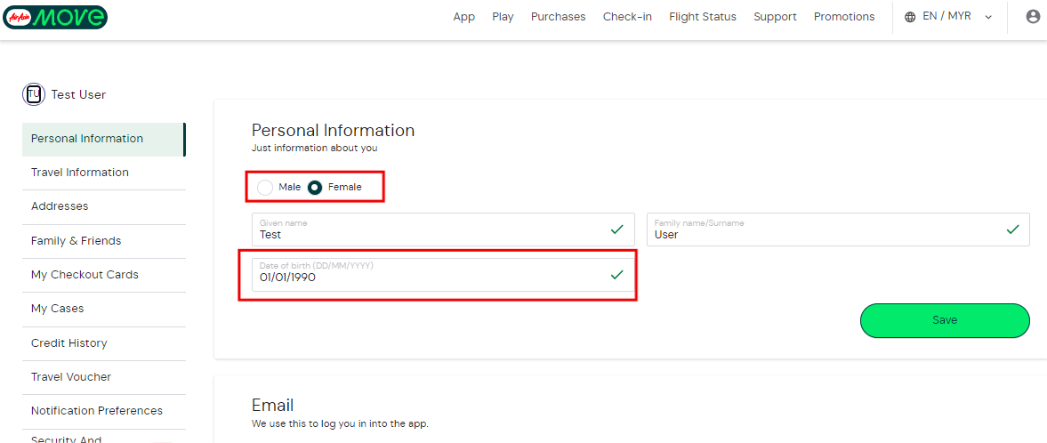 How to Log into your AirAsia Account to Update Your Personal Information