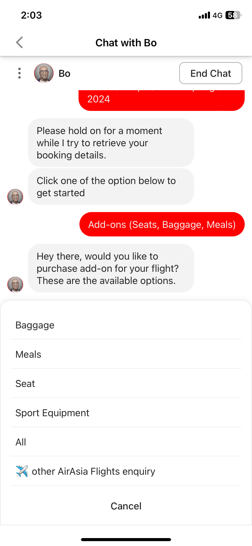 AirAsia Flights: How to pre-book add-ons?