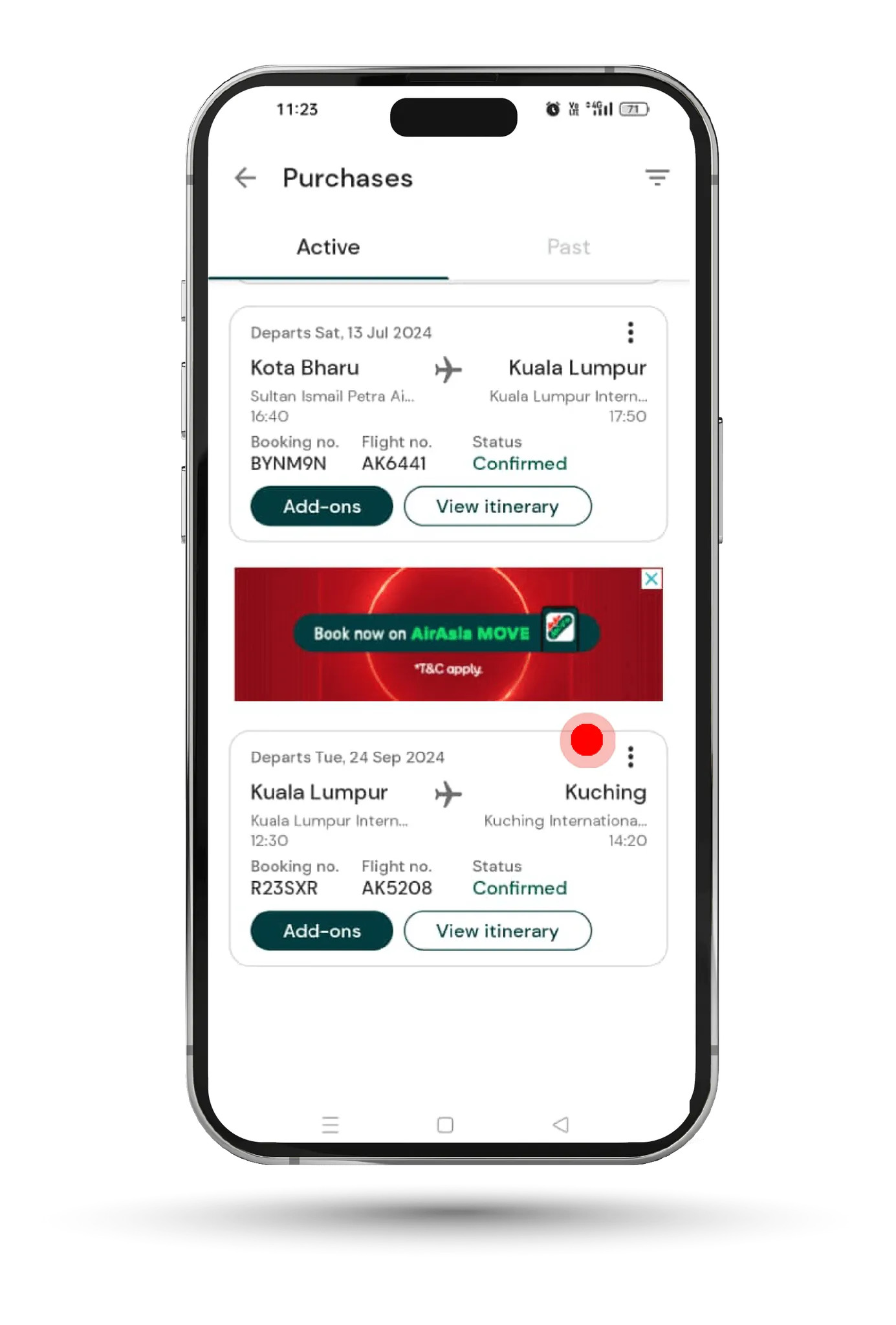 AirAsia Flights: Booking Confirmation