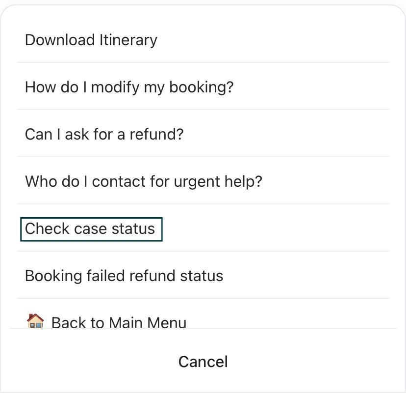 Cara Berbual bersama AskBo untuk Mana-mana Penerbangan