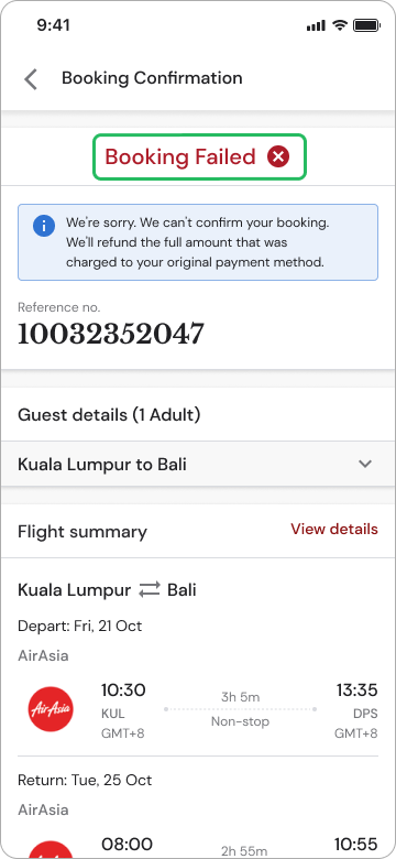 Payment Deducted but Booking Failed — What Should I Do?
