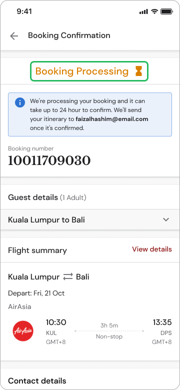 My Booking Is Still Processing — What Should I Do?