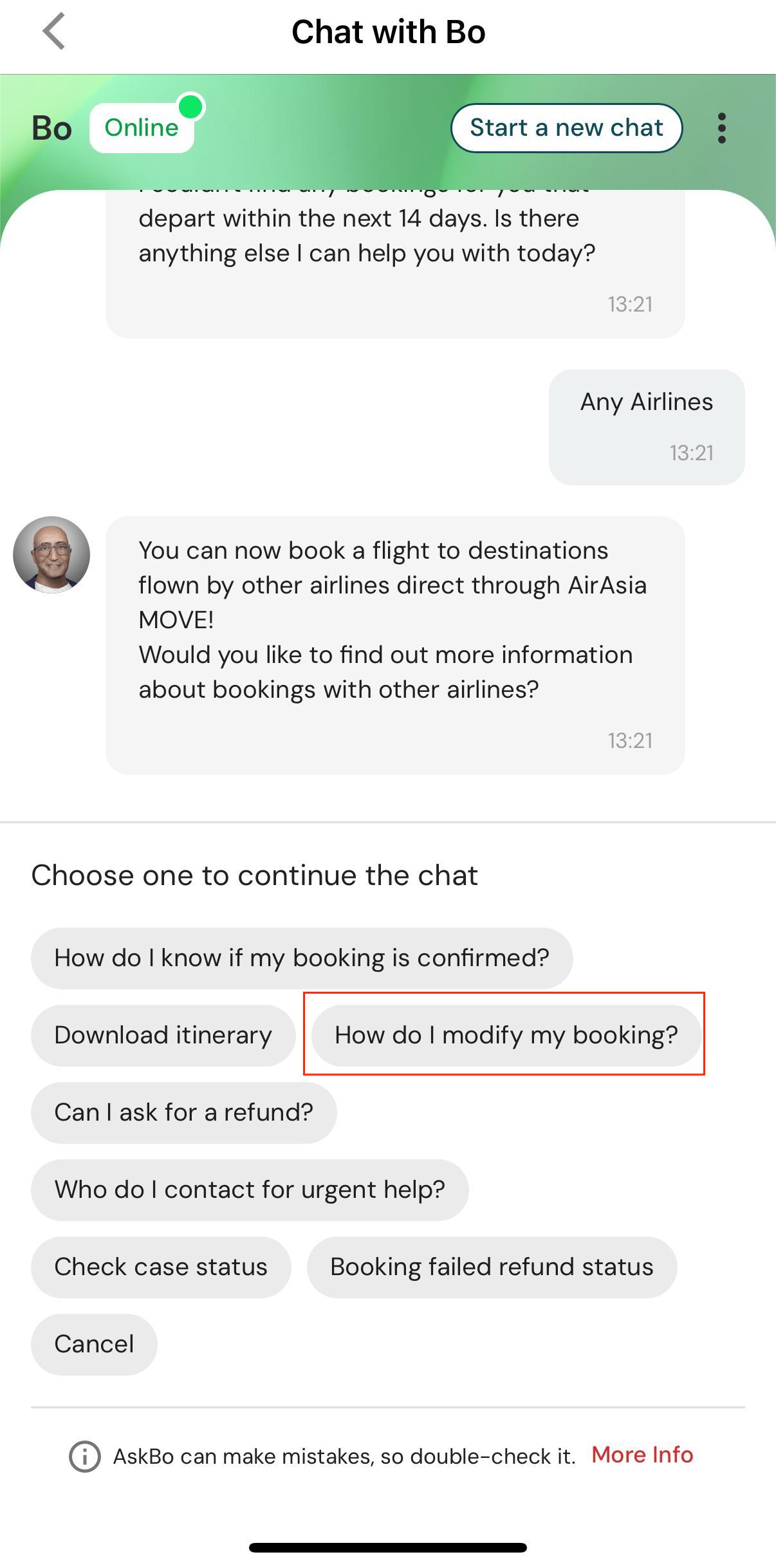 Any Airlines: Purchases